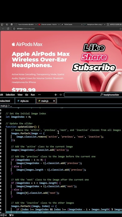 How To Make A Headphone Landing Page Website With Just Html And Css Shorts Youtube