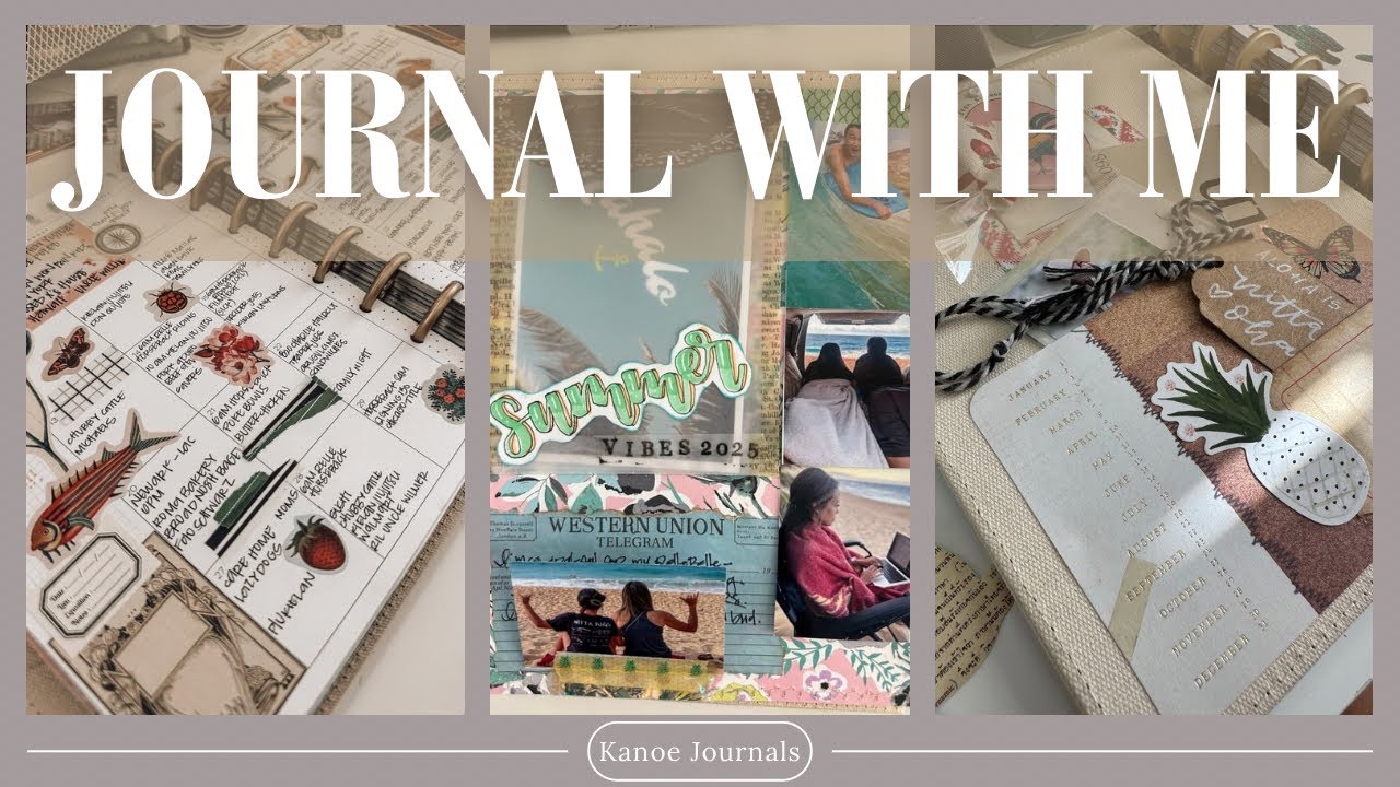 Journal With Me | Episode 01 | Kanoe Journals | Junk Journaling ...