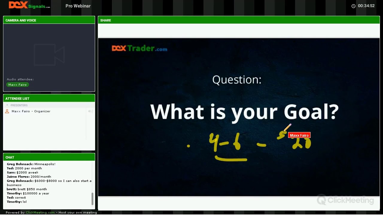 Dex Trader- What is your Goal as a Trader? - YouTube