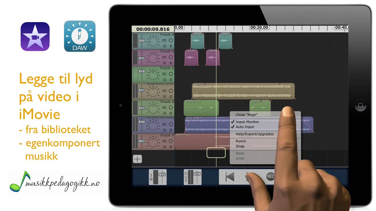 Legge lyd på film i iMovie - fra bibliotek / fra Multitrack - YouTube
