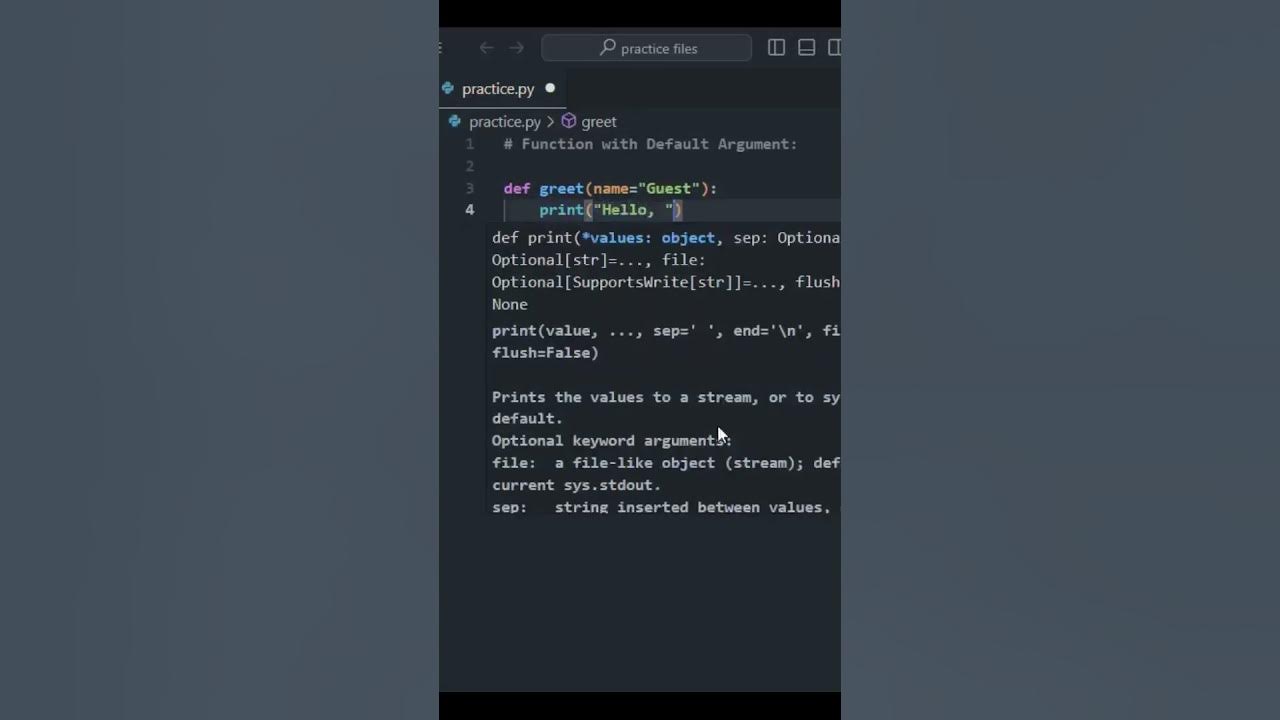 Function With Default Argument Python Coding Pythoncode Learnpython Pythonforbeginners 7061