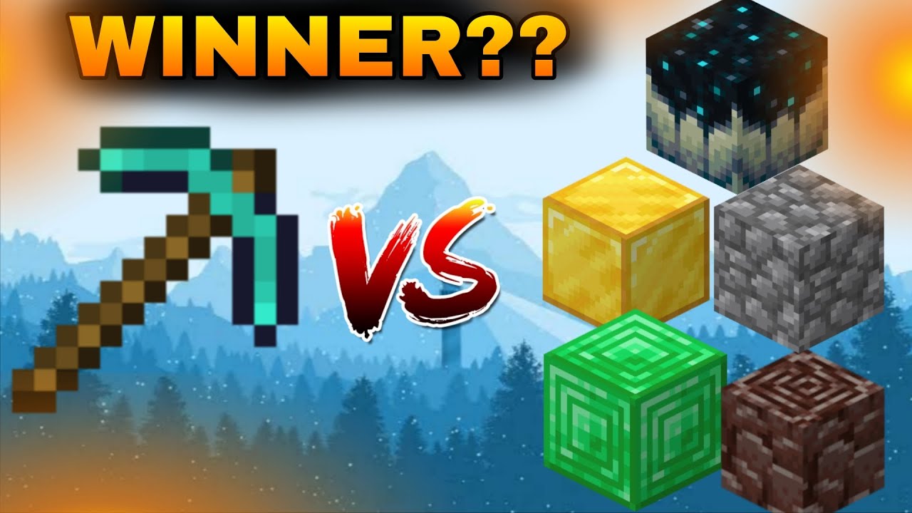 💎DIAMOND PICKAXE⛏️ VS ALL BLOCKS IN MINECRAFT🤯EPIC BATTLE!!! | CRAZY ...