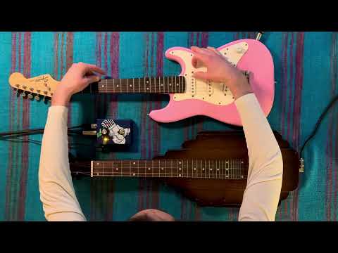 Two guitars in the rain - Slide Guitar Improv