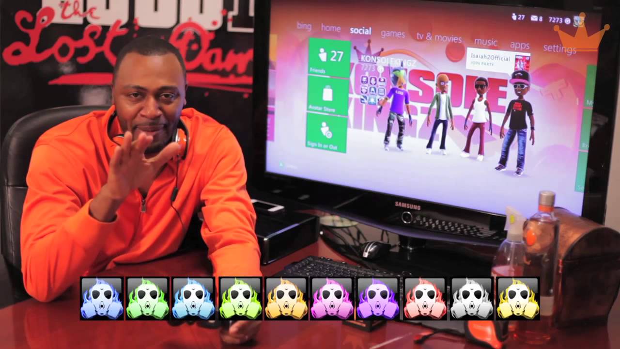 Dj Green Lantern's Fire Proof Gas Mask Gamer Pics on Xbox Live - YouTube