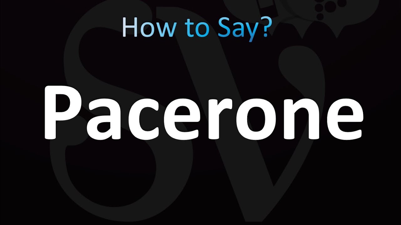How to Pronounce Pacerone (CORRECTLY!) - YouTube