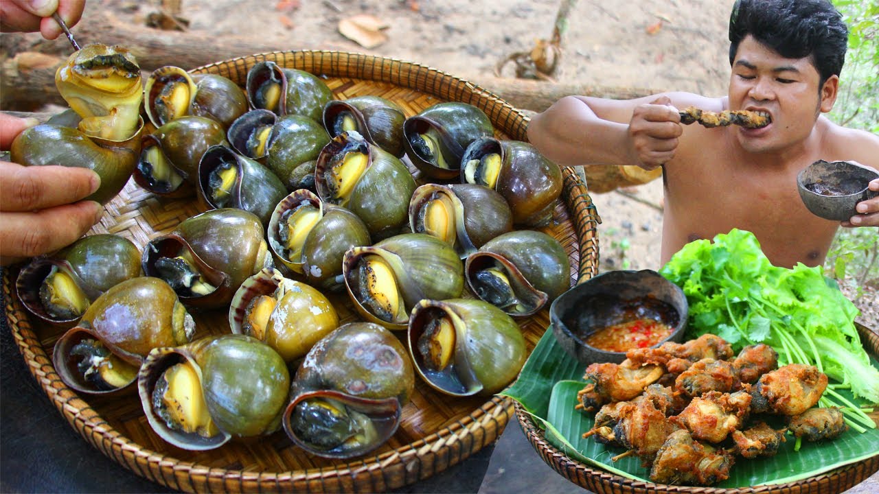 Cooking Snail eating with Hot Spicy Sauce recipe So Yummy - Cook ...