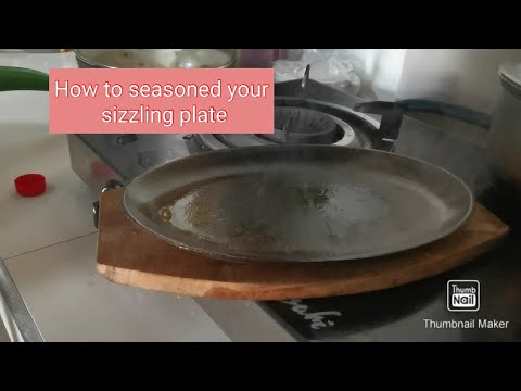 Sizzling Plate, Cast Iron, sisig plate "How to seasoned" - YouTube