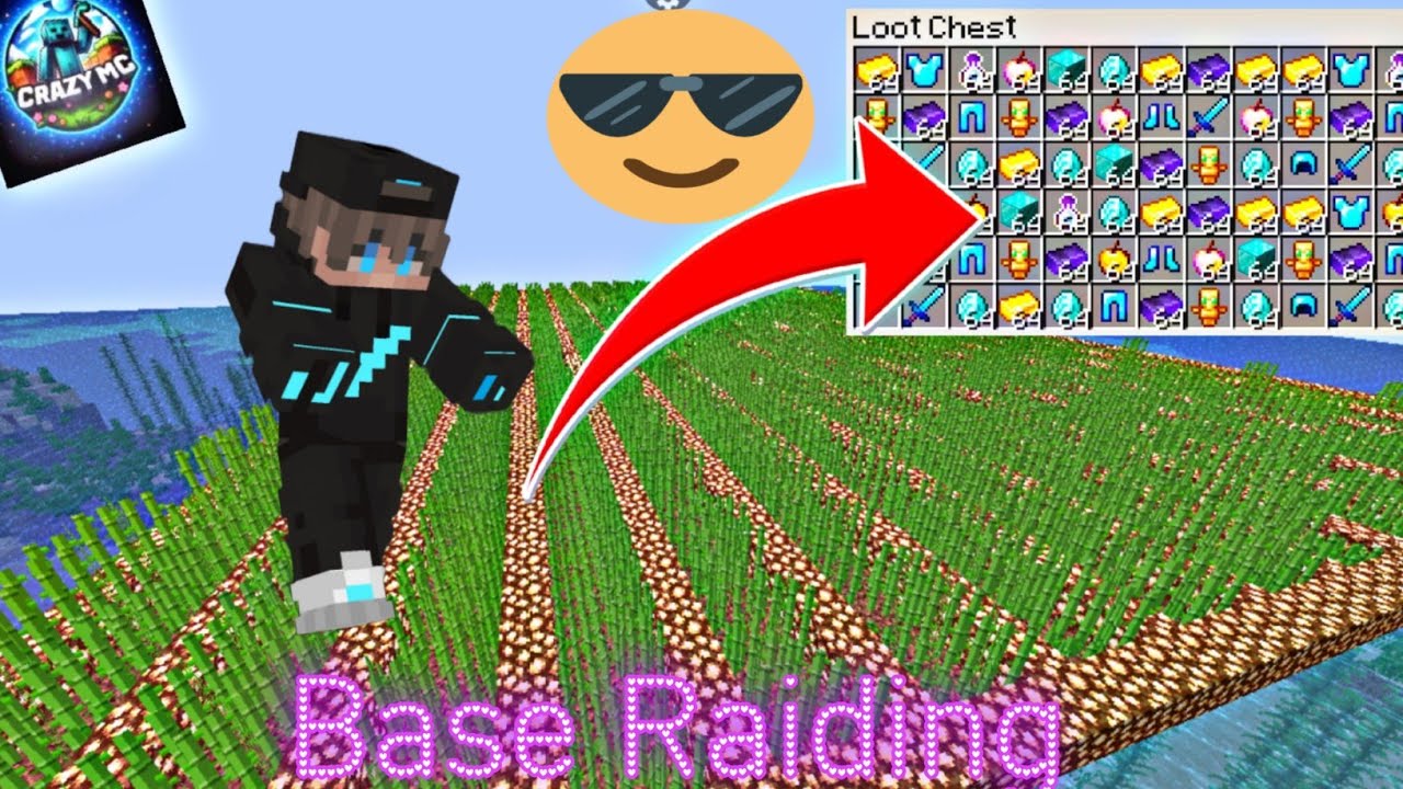Base Raiding in Crazymc ll Crazymc - YouTube