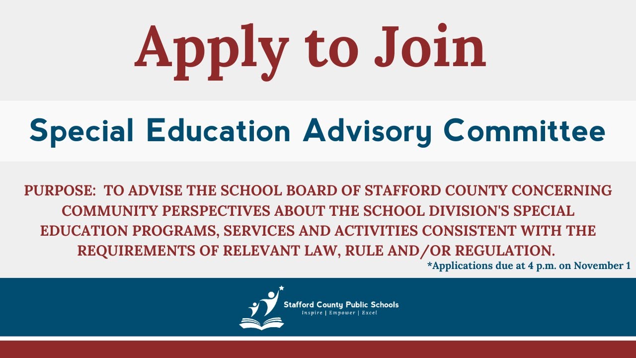 Special Education Advisory Committee - YouTube