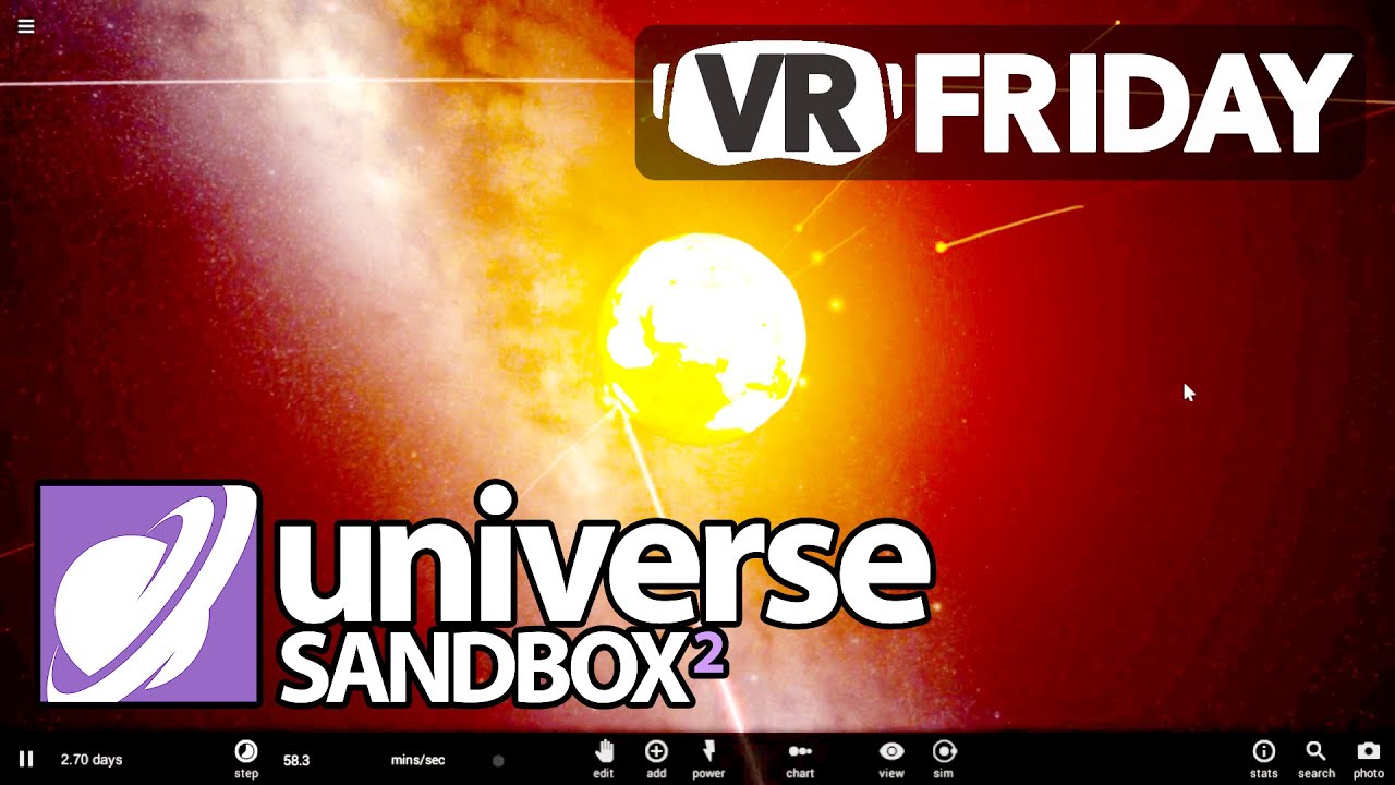 INCREDIBLE SPACE VR EXPERIENCE - Universe Sandbox 2 - VRFriday - YouTube