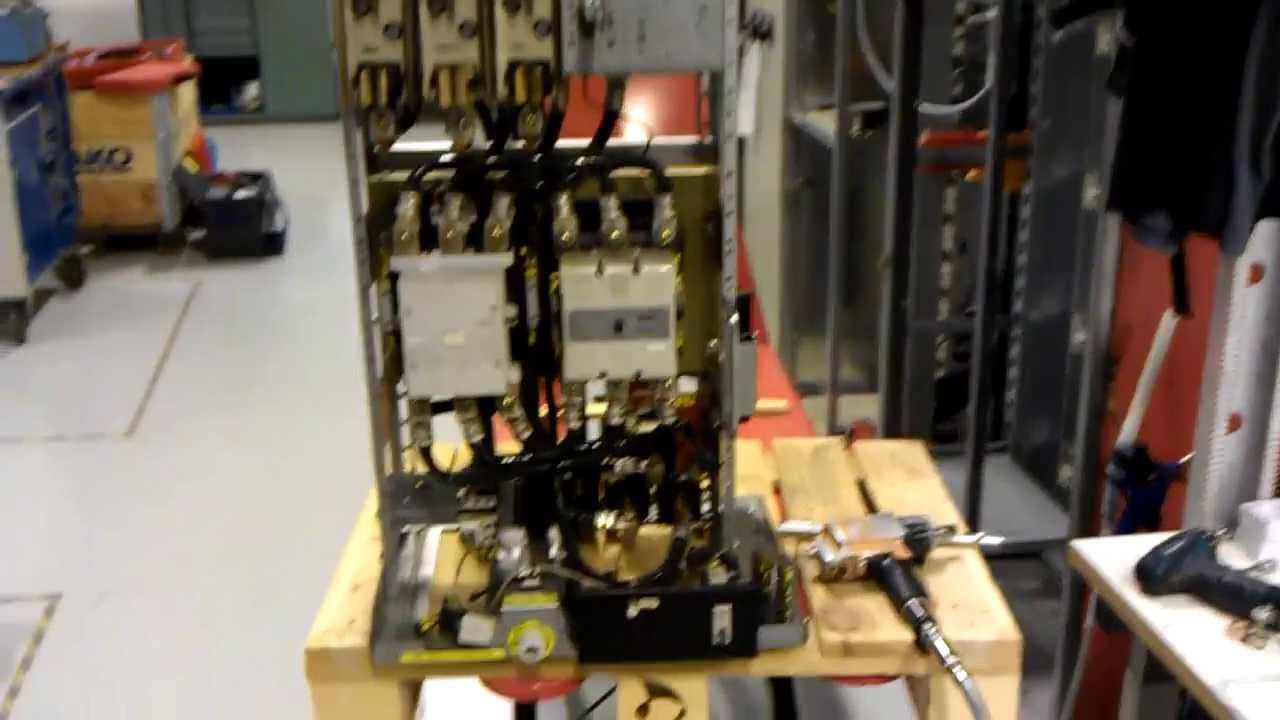 Reversing starter, AEG SV18 low voltage switchgear cassette - YouTube