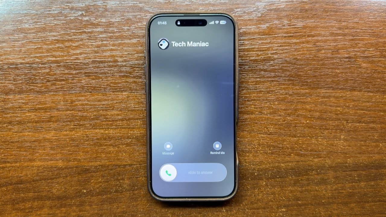 iPhone 16 PM Incoming Call with Reflection Alt 1 Ringtone Sound iOS 26 Beta 2 - YouTube