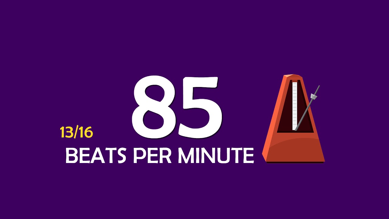 85 BPM 13-16 Metronome - YouTube