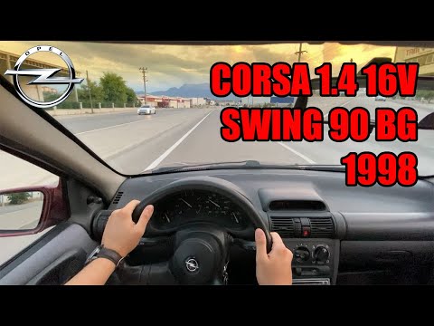 1998 Opel Corsa 1.4 16V Swing 90 BG I Onboard I Sürüş I Pov