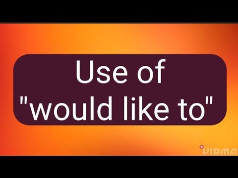 Use of would like to(Modal verb) Would like to use in English Grammar ...