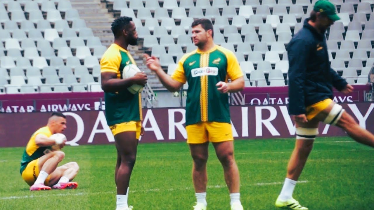 Springboks behind the scenes / Captain's Run for Barbarians - YouTube