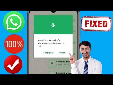 whatsapp'ta mikrofon nasıl açılır || whatsapp mikrofonu çalışmıyor | whatsapp sesli arama izni