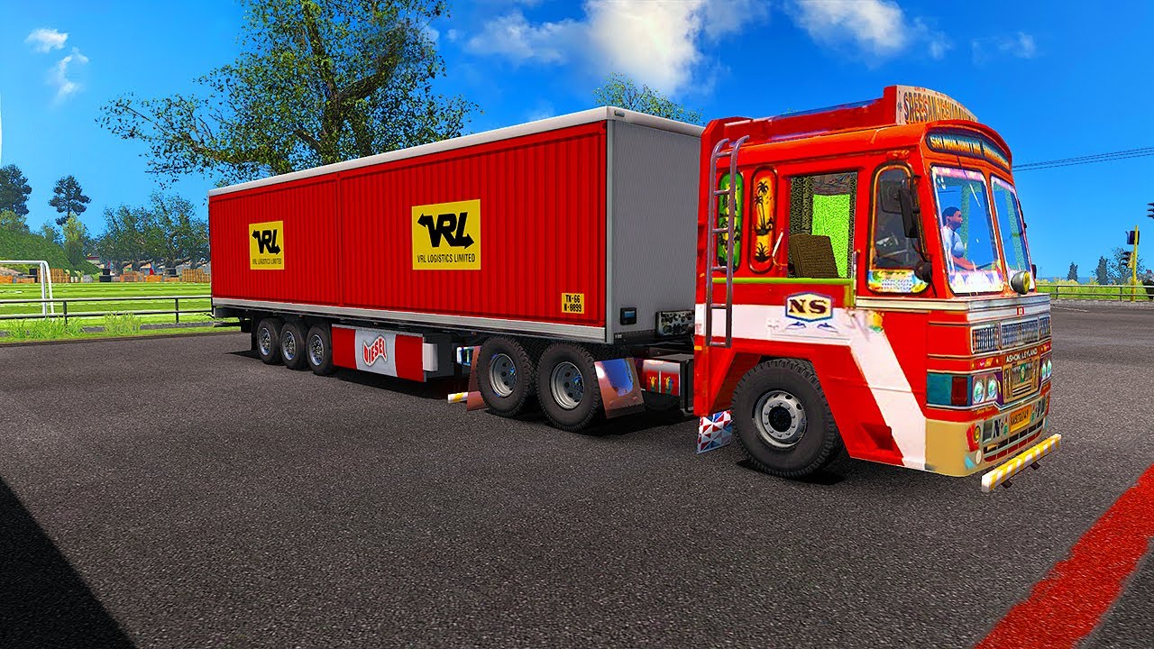 VRL Logistics Trailer | Leyland Lorry | Ets2 Truck Mod - YouTube