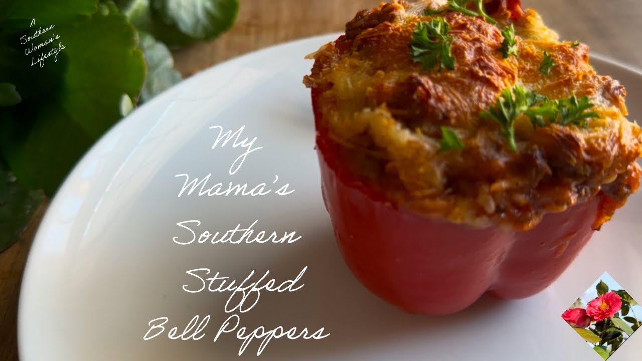 A Cheap, Tasty and Easy Recipe My Mama’s Southern Stuffed Bell Peppers ...