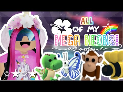 ALL Of My MEGA NEON Pets! *11 MEGAS* | Adopt Me 😱🌈 - YouTube