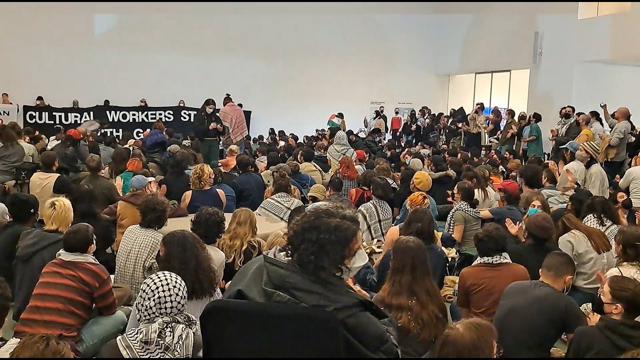 MoMA Palestine Protest - YouTube