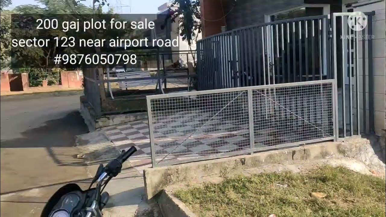 200 gaj park facing plot for sale sector 123 Mohali plot near 200ft airport road prime location ...