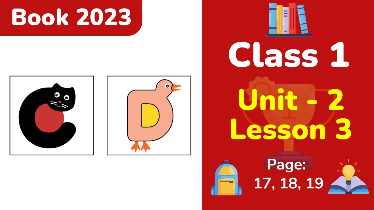 Class 1 English | Unit 2 | Lesson 3 | cC-dD (Book 2023) - YouTube