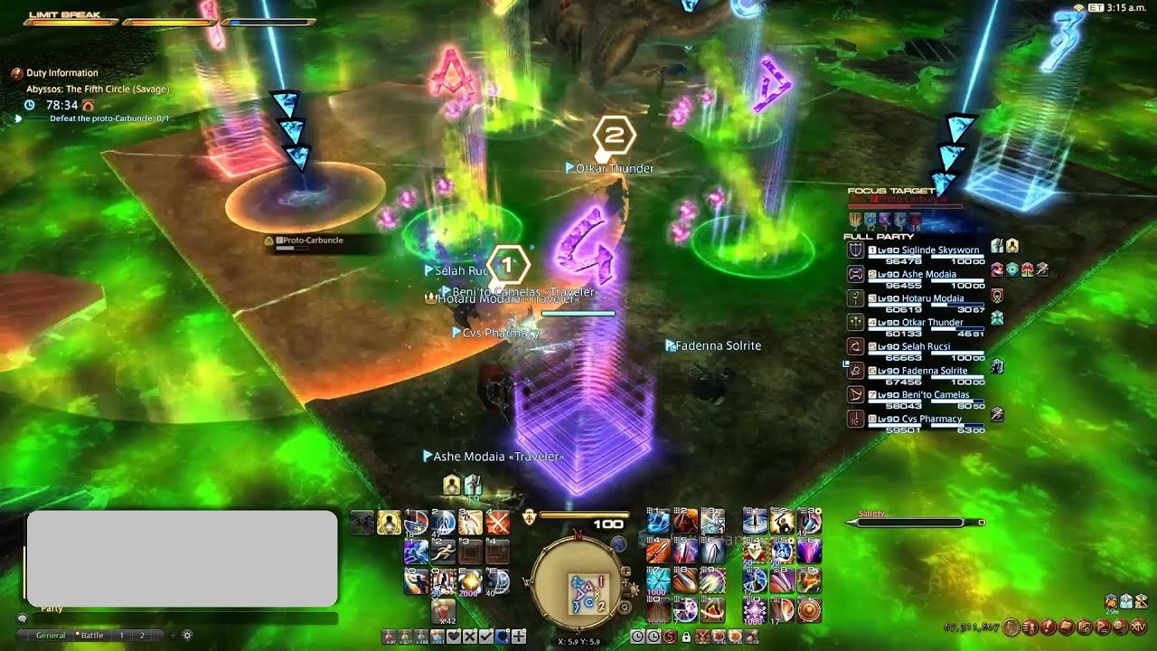 FFXIV P5S Braindead Devour - Both Patterns POV - YouTube