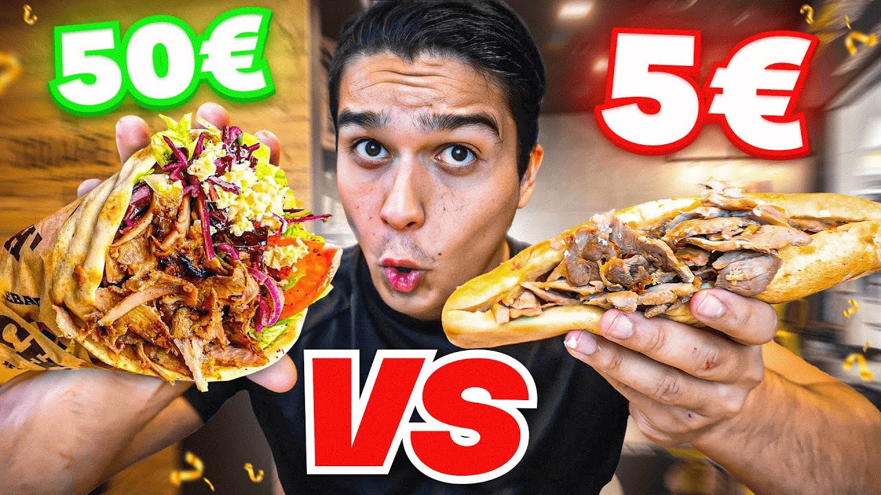 KEBAB 5€ VS KEBAB 50€ - YouTube