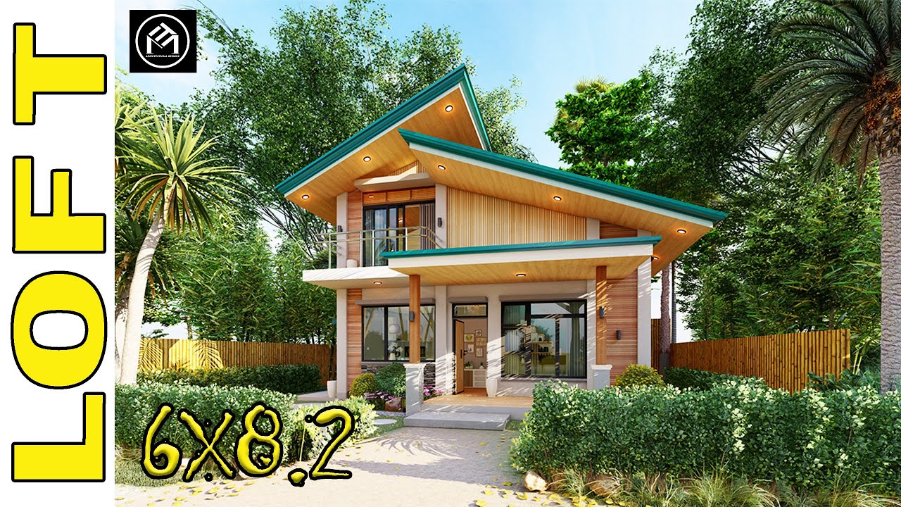 TINY HOUSE W/ LOFT FARM HOUSE DESIGN (4X8.2) #tinyhouse #lofthouse # ...