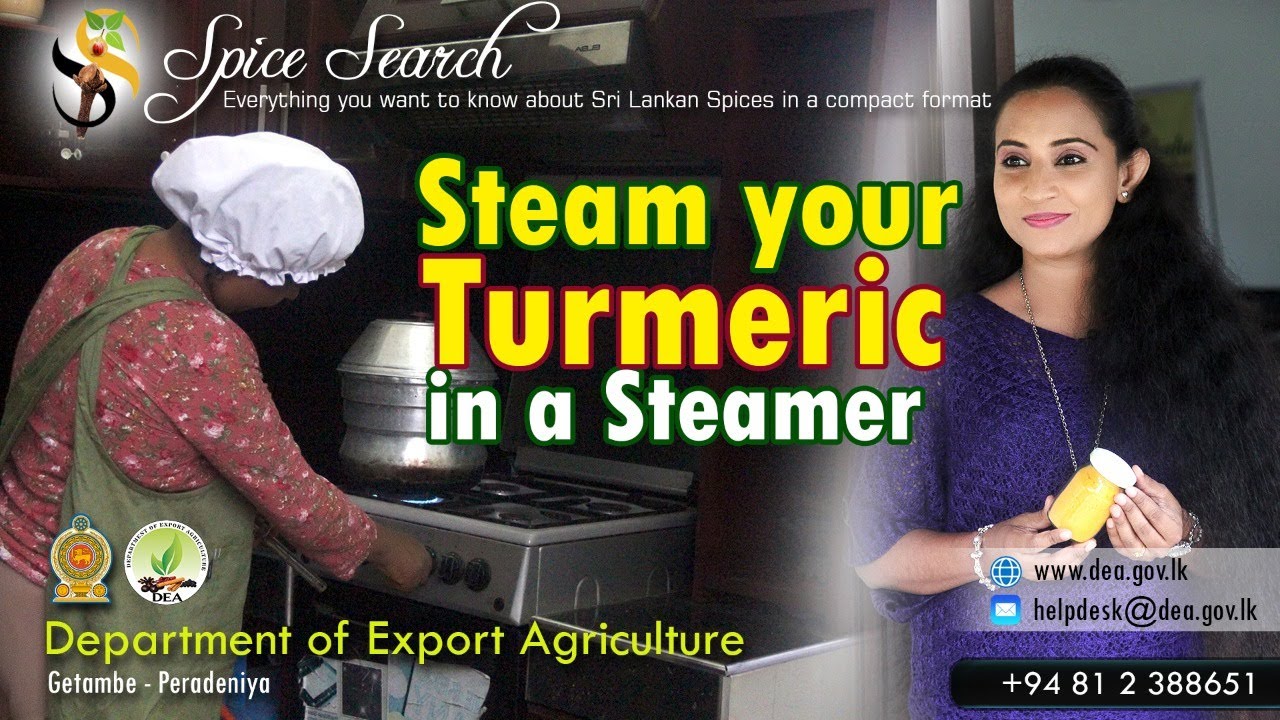 How to Process Turmeric in a Steamer - YouTube