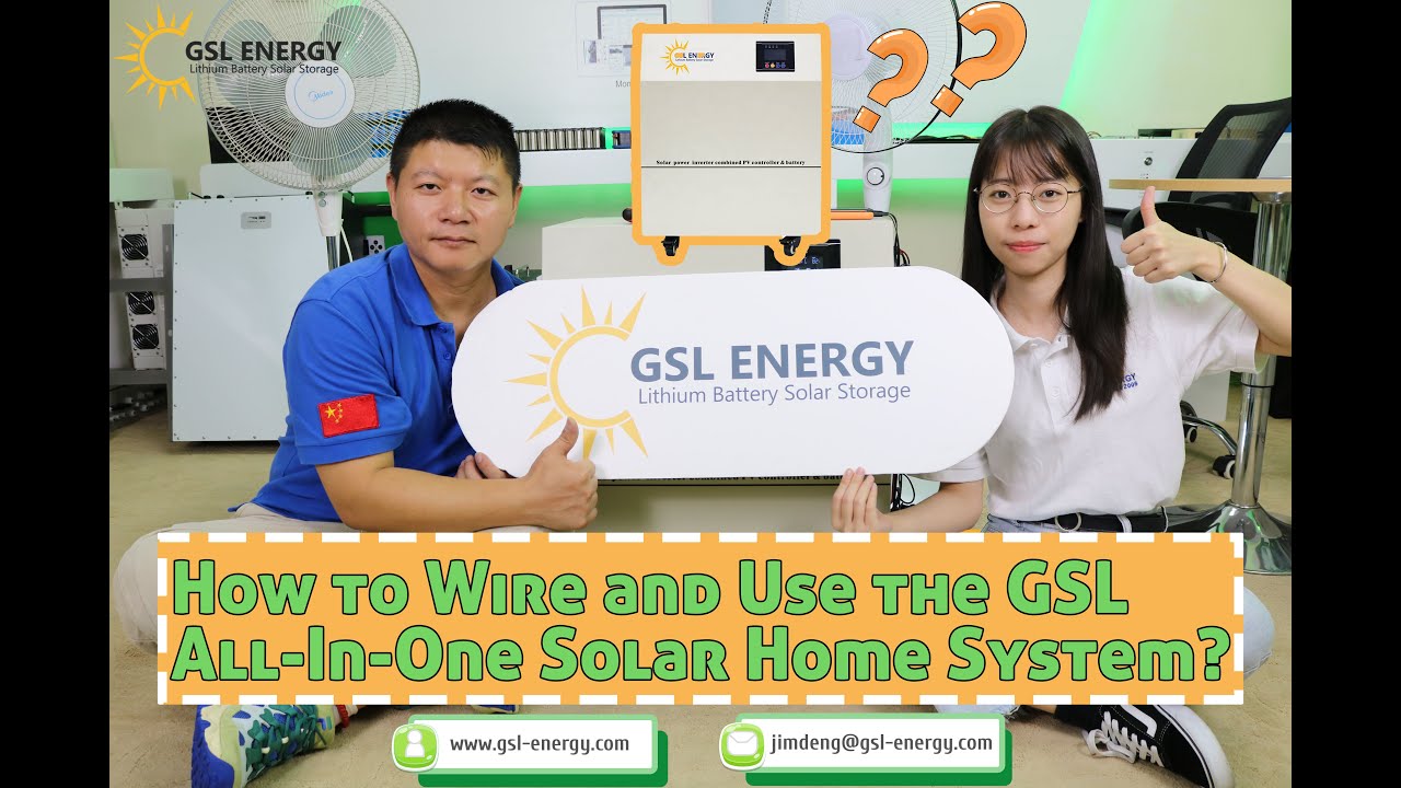 How to Wire and Use the GSL All In One Solar Home System？ - YouTube