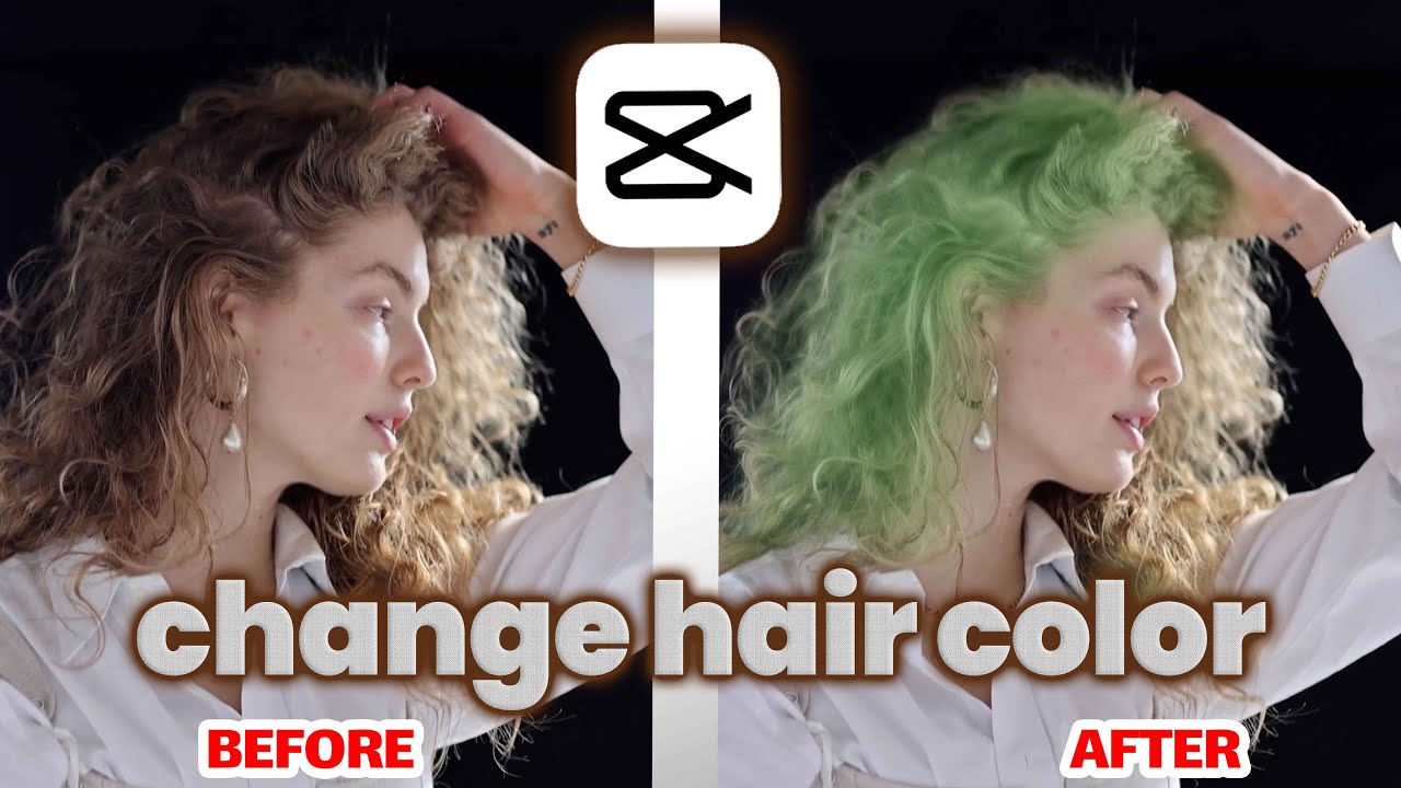 How to change hair color in video with CapCut App - YouTube