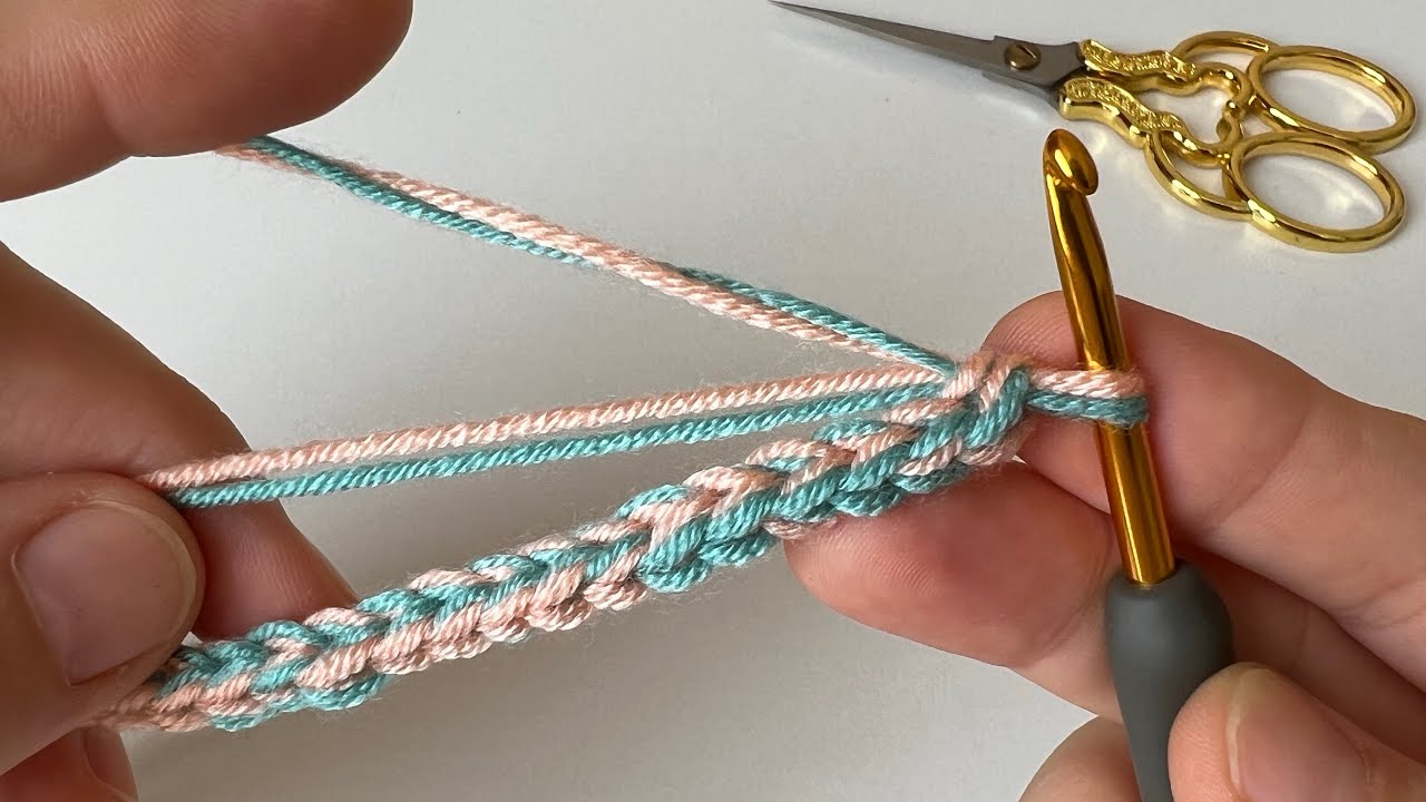 BAG HANDLE CROCHET / Easy Crochet Bag Handle Tutorial / ÖRGÜ ÇANTA SAPI ...