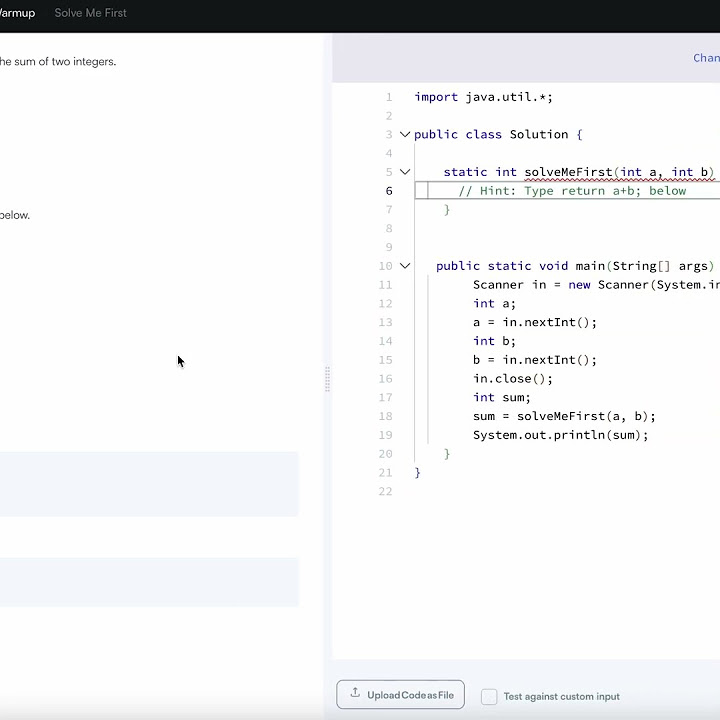 HackerRank - Solve Me First - YouTube