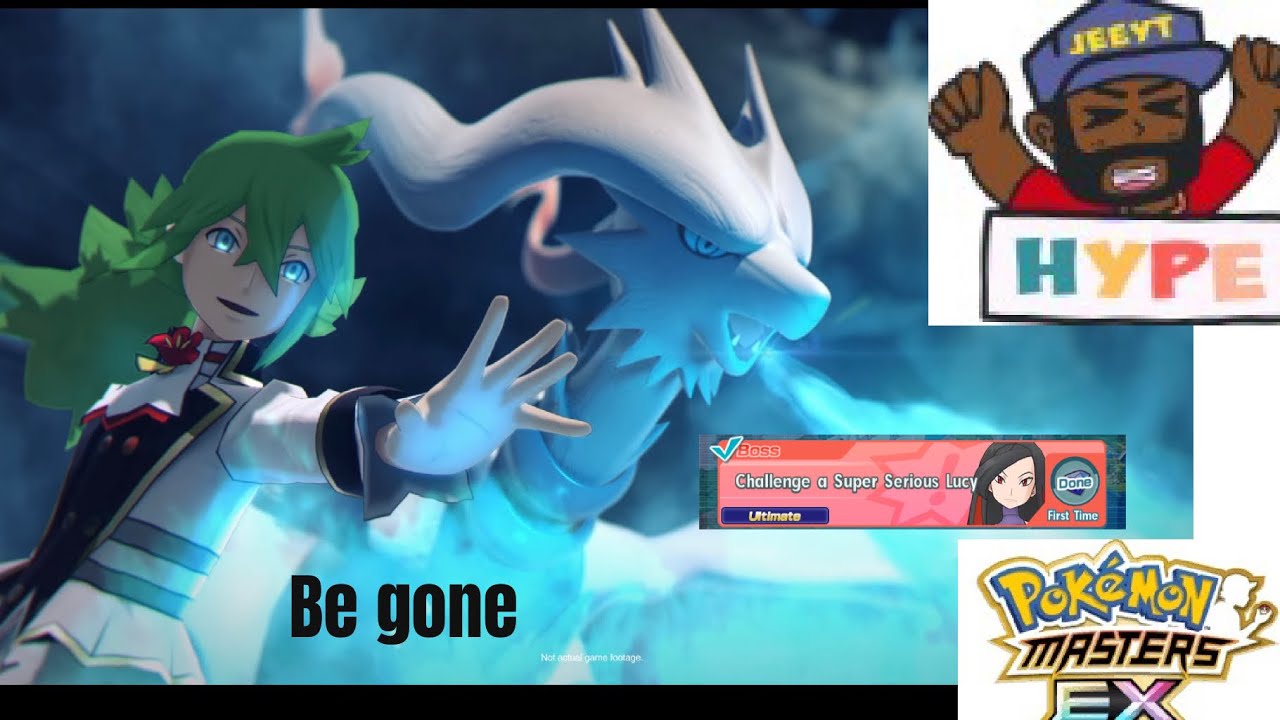 Anniversary N & Champion Leaf Teams Up Against Lucy | Pokémon Masters ...