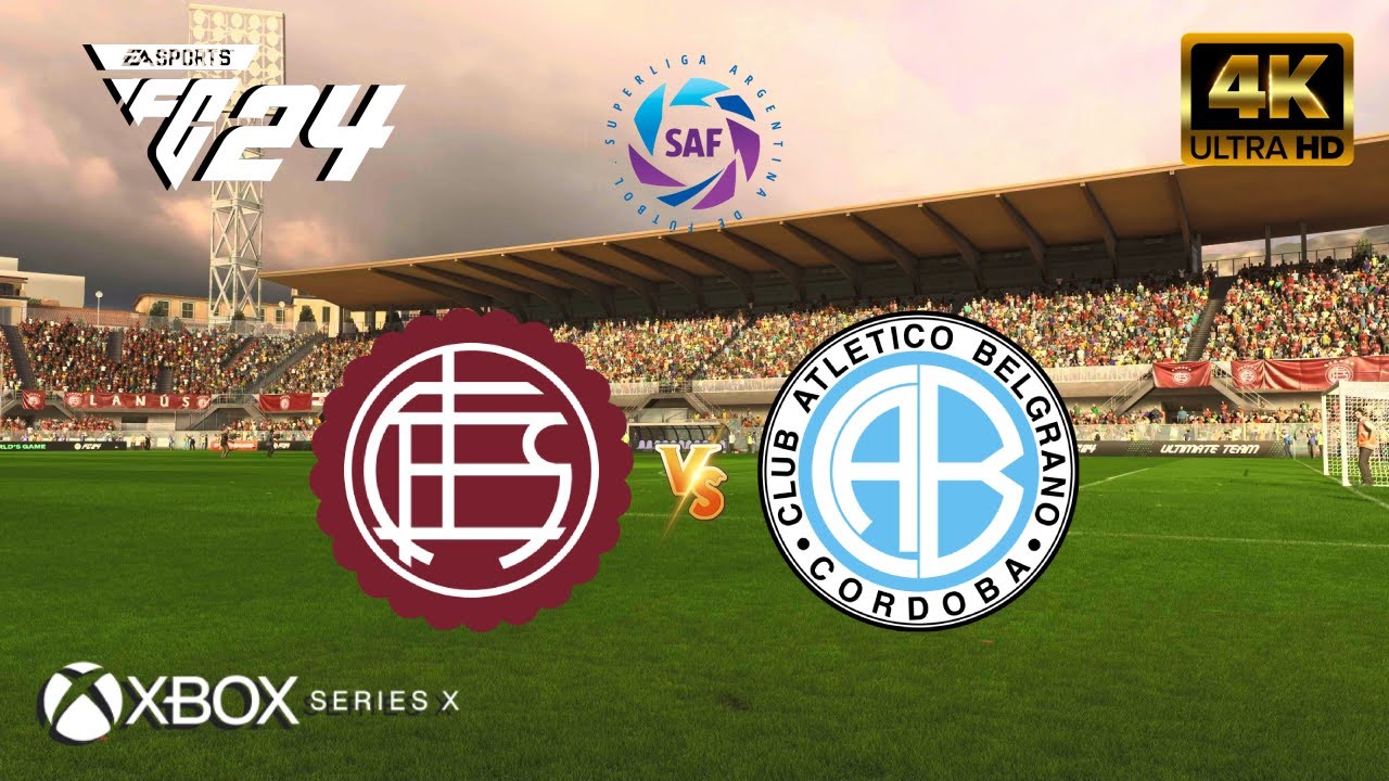 EA FC 24 - Lanús vs Belgrano | Liga Argentina 2024 [4K 60FPS]. - YouTube