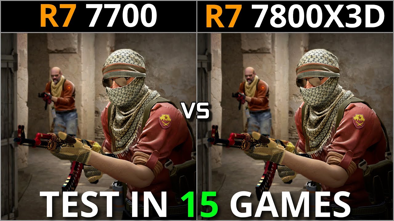 RYZEN 7 7700 vs RYZEN 7 7800X3D | Test in 15 Games | Which is Better ...