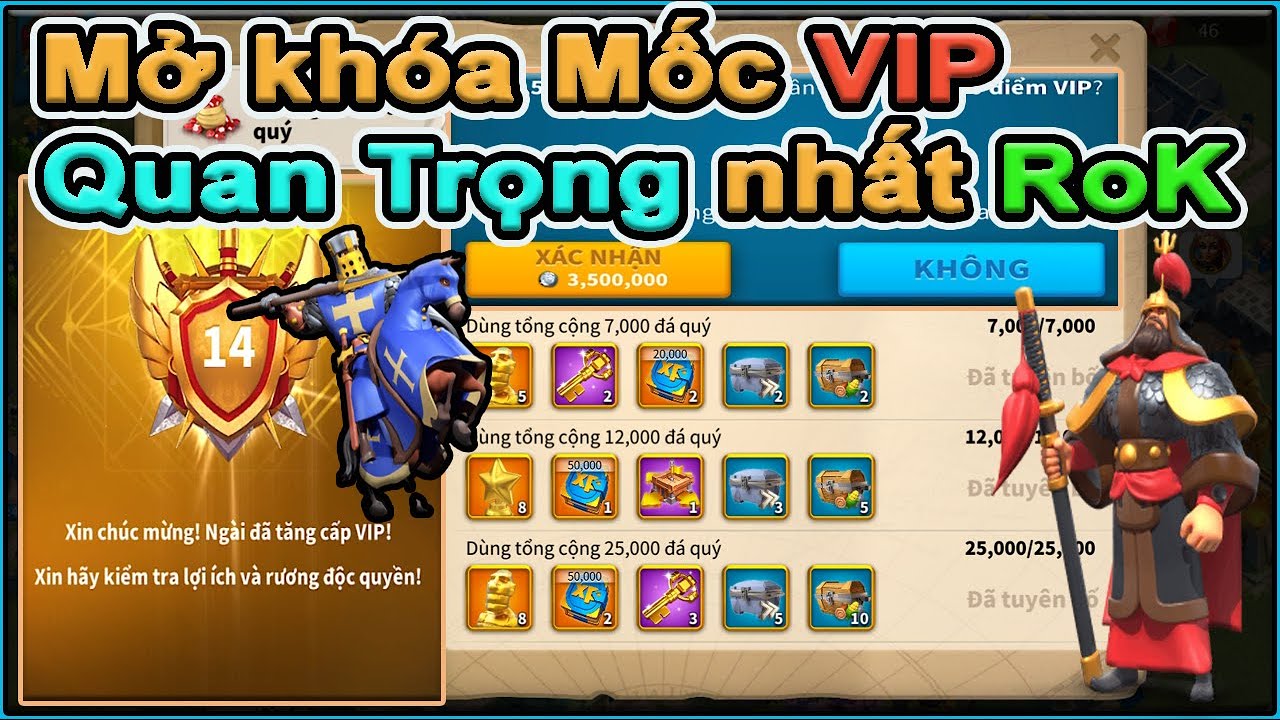 Dân chơi đây rồi :Mở Khóa Mốc VIP quan trọng trong Rise of Kingdoms ...
