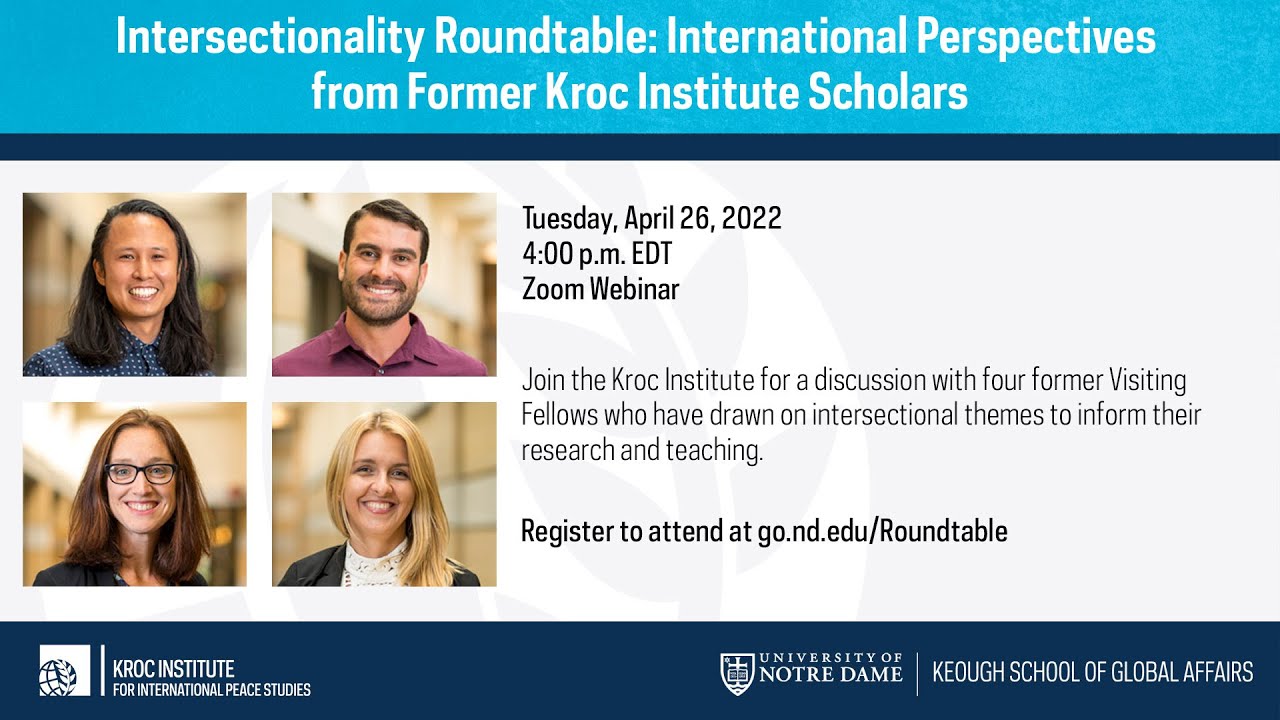 Intersectionality Roundtable: International Perspectives from Former ...