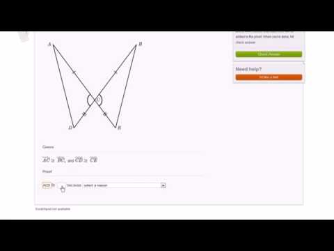 Basic Triangle Proofs Module Example - YouTube