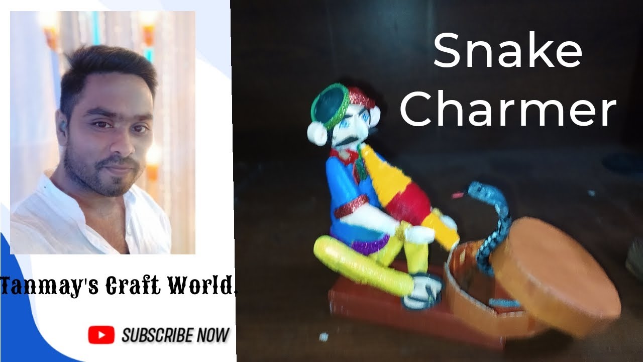 World snake day special Snake Charmer With Paper & Clay.Latest ...