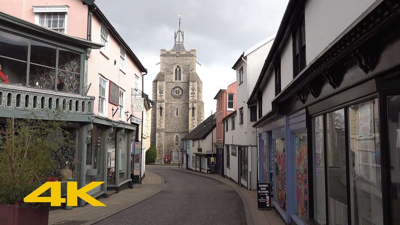 Diss Walk: Town Centre【4K】 - YouTube
