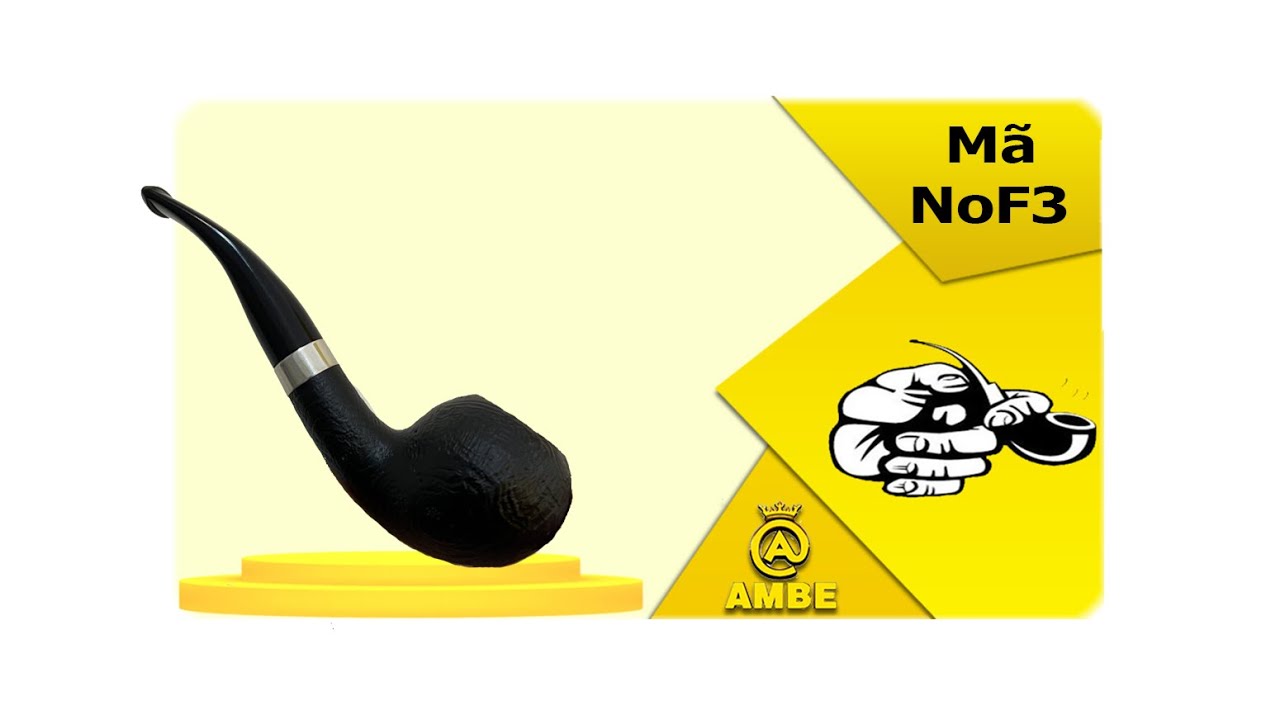 Tẩu gỗ thuốc sợi chacom gỗ thạch nam NoF3 | Ambe.vn - YouTube