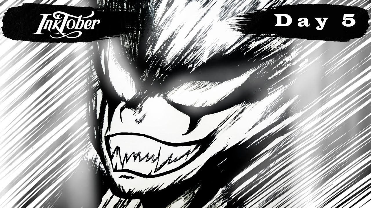 [ANIME DRAWING] Devilman INKTOBER day 5 DEVILMAN MANGA - YouTube