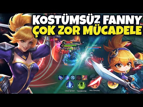 KOSTÜMSÜZ GİRDİM ÇÖP SANDILAR !😱 Mobile Legends Fanny Nasıl Oynanır Fanny Öğretici Gameplay