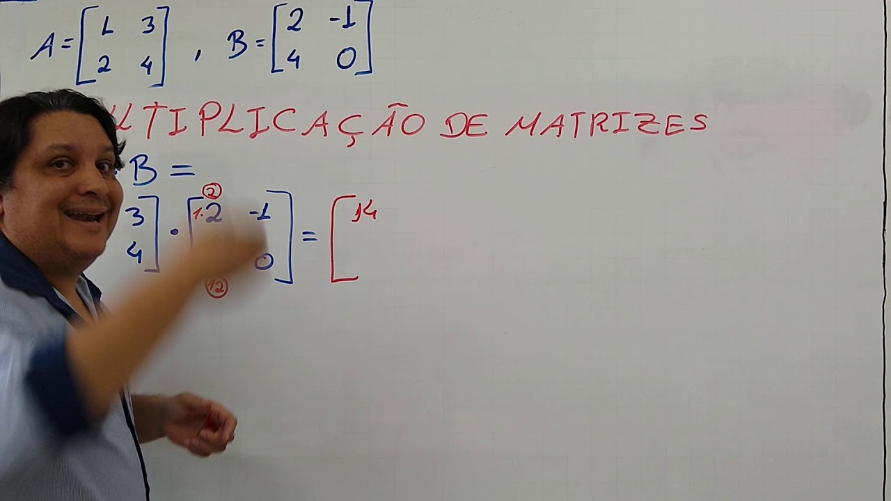 Multiplicação de matrizes. Produto de Matriz por matriz. Multiplicação ...