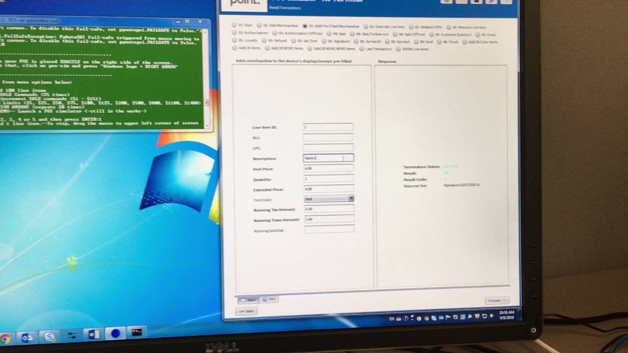 POS simulator Automation - YouTube