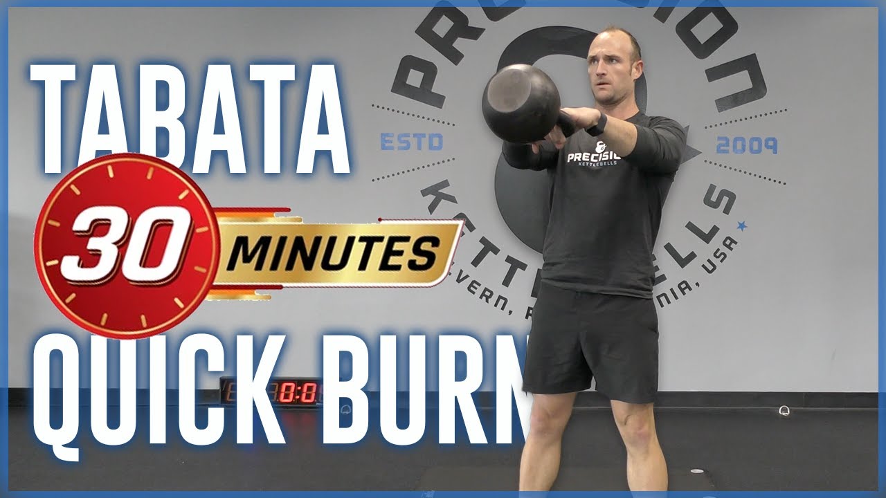 30 Minute Quick Burn Tabata Kettlebell Workout | Day 2 - YouTube