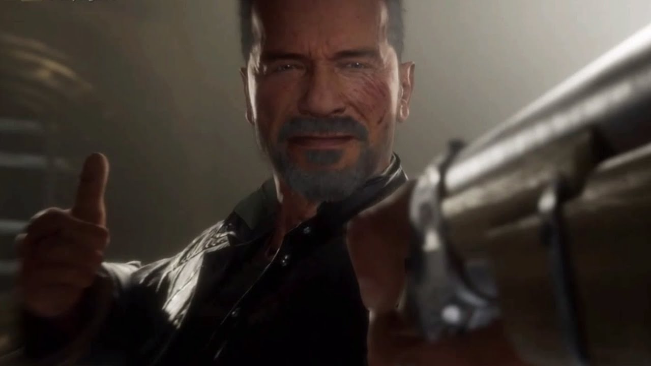 MK11 - FATALITY - TERMINATOR T-800 #1 (Arnold Schwarzenegger) - YouTube